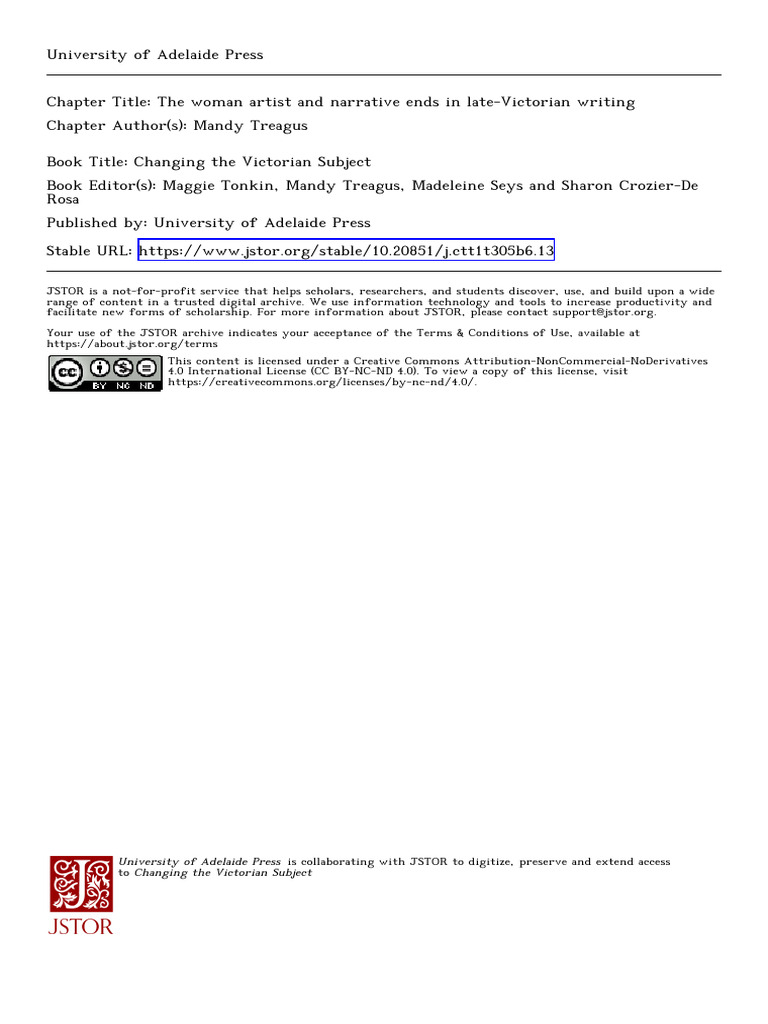 Treagus Womanartistnarrative 2014 | PDF | Genius | Hero