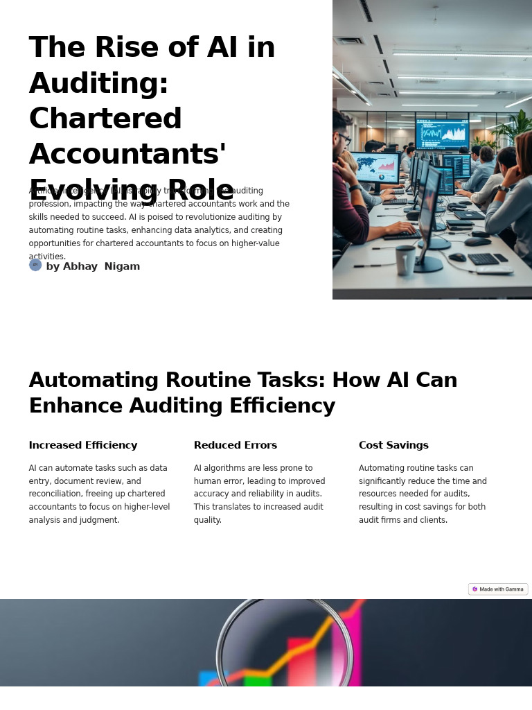 The Rise of AI in Auditing Chartered Accountants Evolving Role | PDF | Artificial Intelligence ...