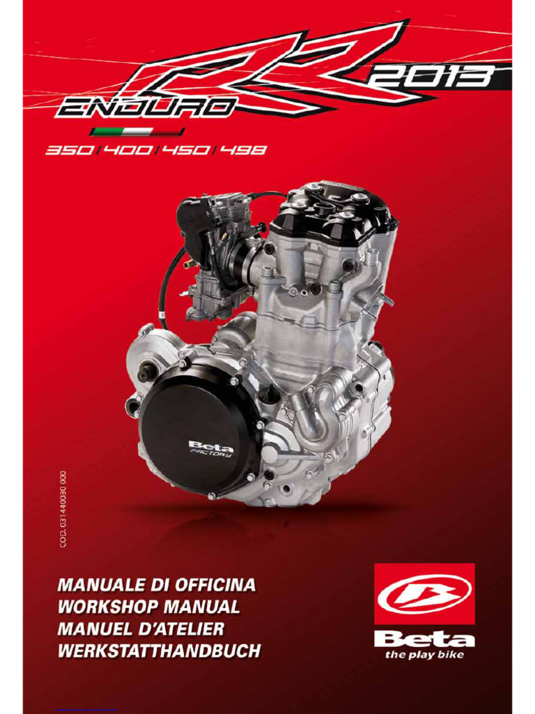 Enduro RR 350 2013 | PDF | Engines | Manual Transmission