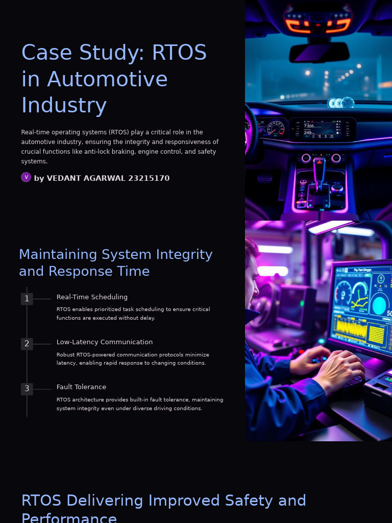 Case Study RTOS in Automotive Industry | PDF | Fault Tolerance | Real Time Computing