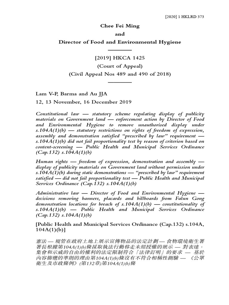 Chee Fei Ming (CA) | PDF | Justice | Crime & Violence