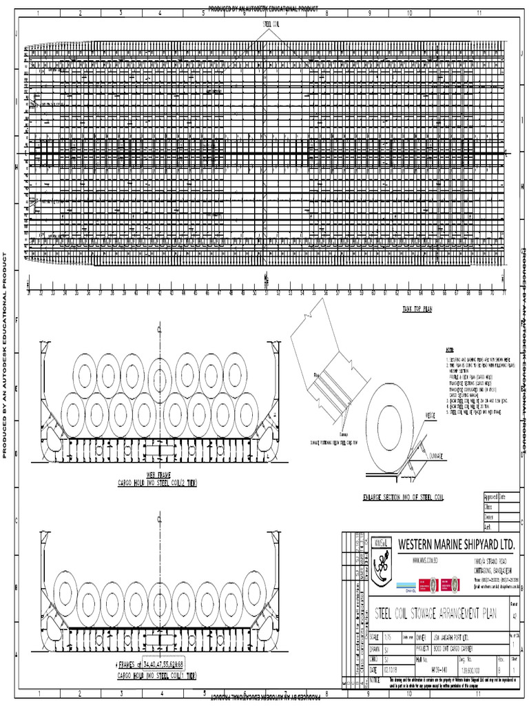 139.600.100 Steel Coil Stowage Arrangement Plan B_ver1 | PDF