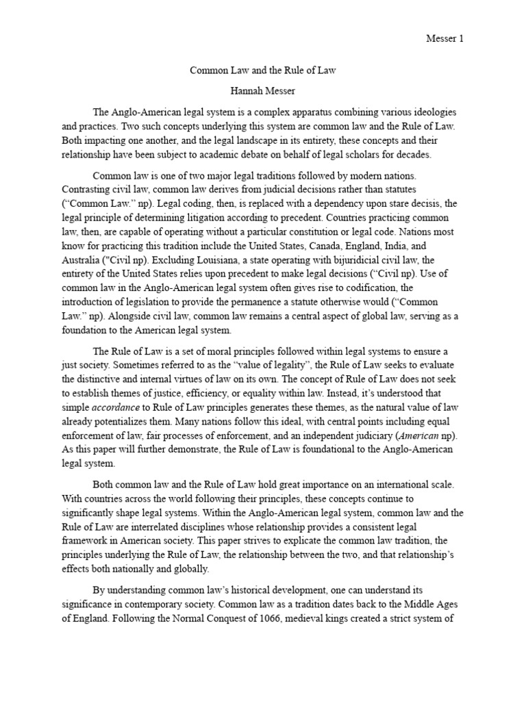 Writing Sample | PDF | Precedent | Common Law