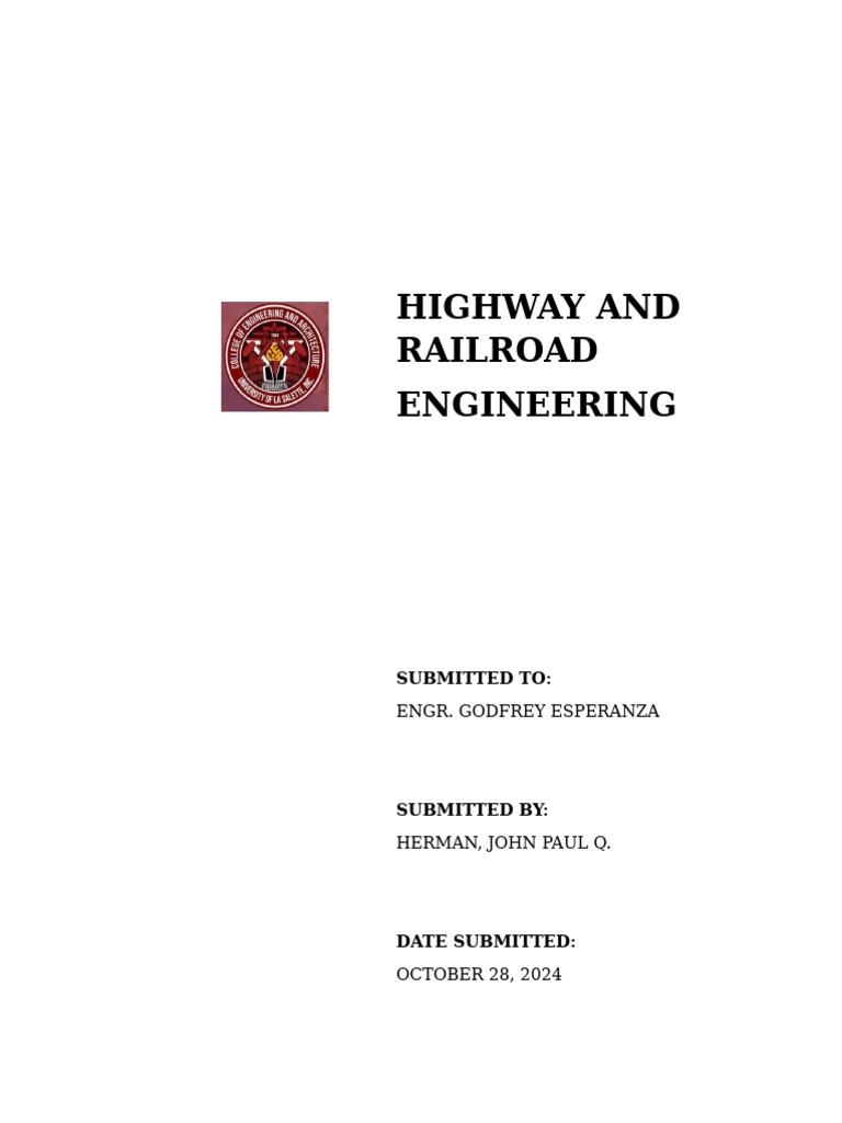 Highway and Railroad | PDF