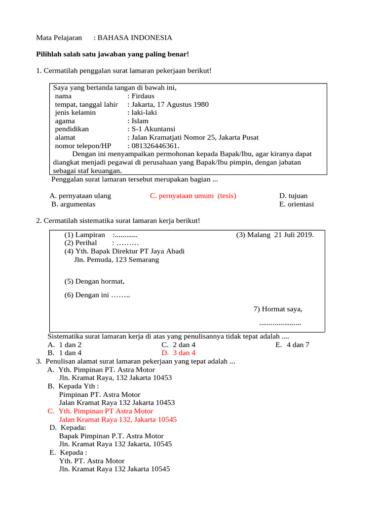 Latsol Bindo Kelas Xii | PDF