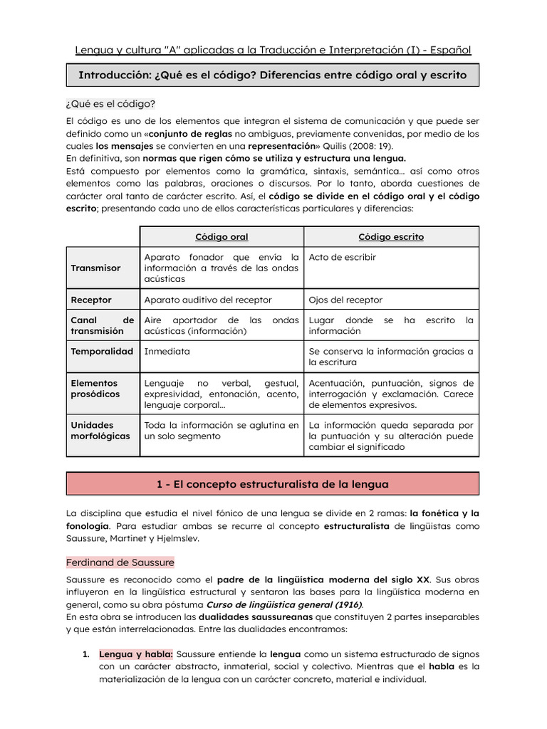 Español T1 - T11 | PDF | Fonética | Palabra