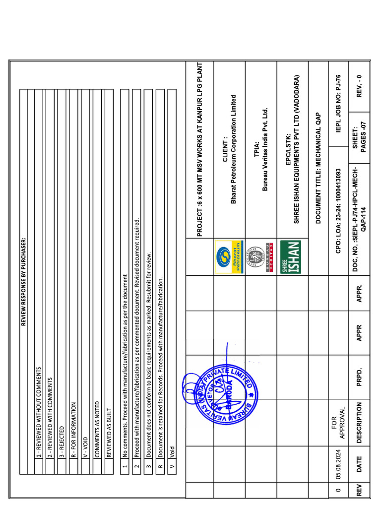 1.mechanical Qap BPCL | PDF
