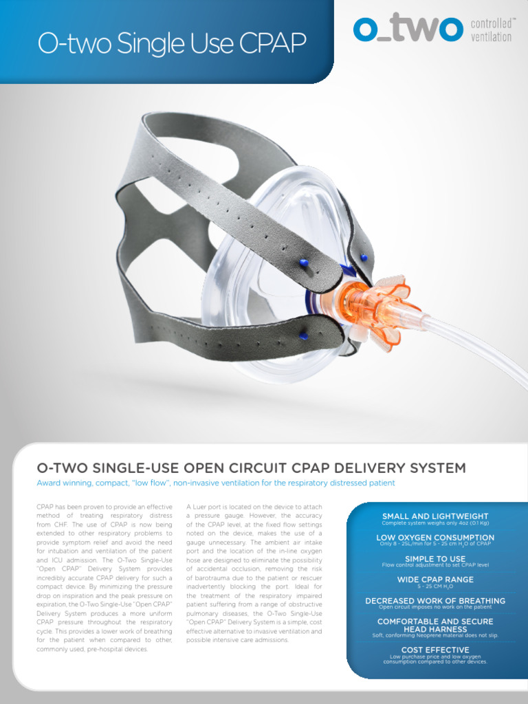Otwo Specification-Sheet Letter Print Cpap Rev1 Mar2019 | PDF ...