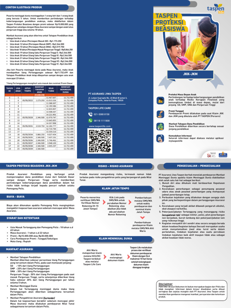 Brosur TPB JKK JKM - Update TL Care | PDF