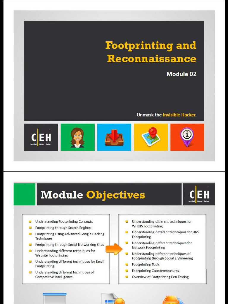 Ceh v9 Module 2 Footprinting and Reconnaissancepdf Compress | PDF