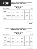 Bcom Timetable 2025 | PDF