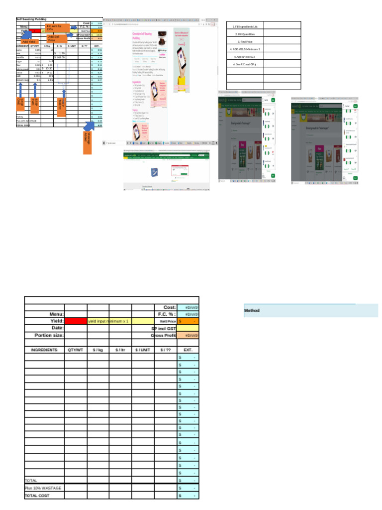 SITHKOP010 Standard Recipe Card Template.v1 | PDF | Cakes | Foods