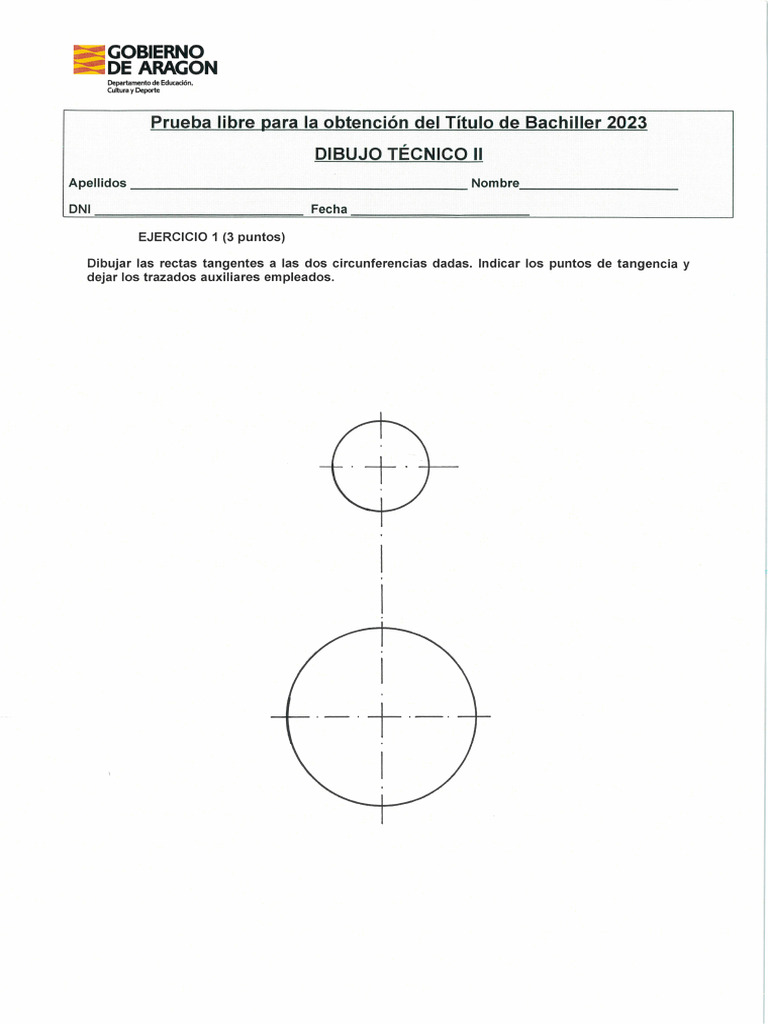 Prueba Dibujo T Cnico II - 2023 | PDF