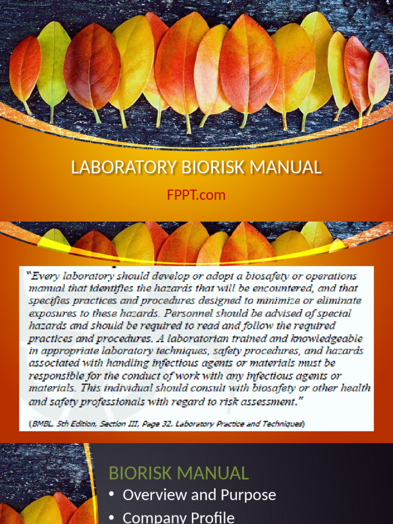 Laboratory Biorisk Management Guide | PDF | Safety