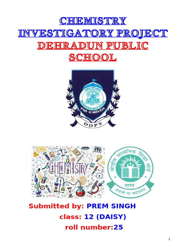 Class 12 Chemistry Final Project | PDF | Food Preservation | Foods