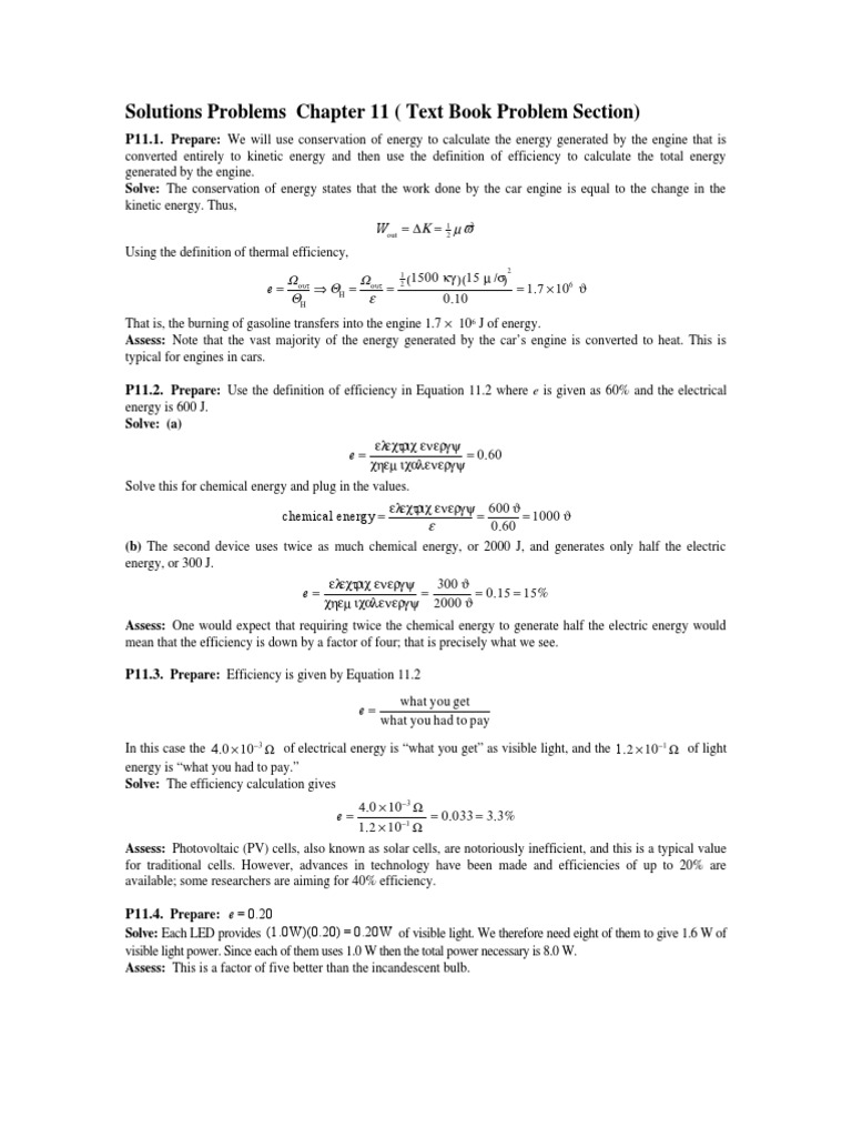 Solutions Problems Chapter 11 | PDF | Calorie | Temperature