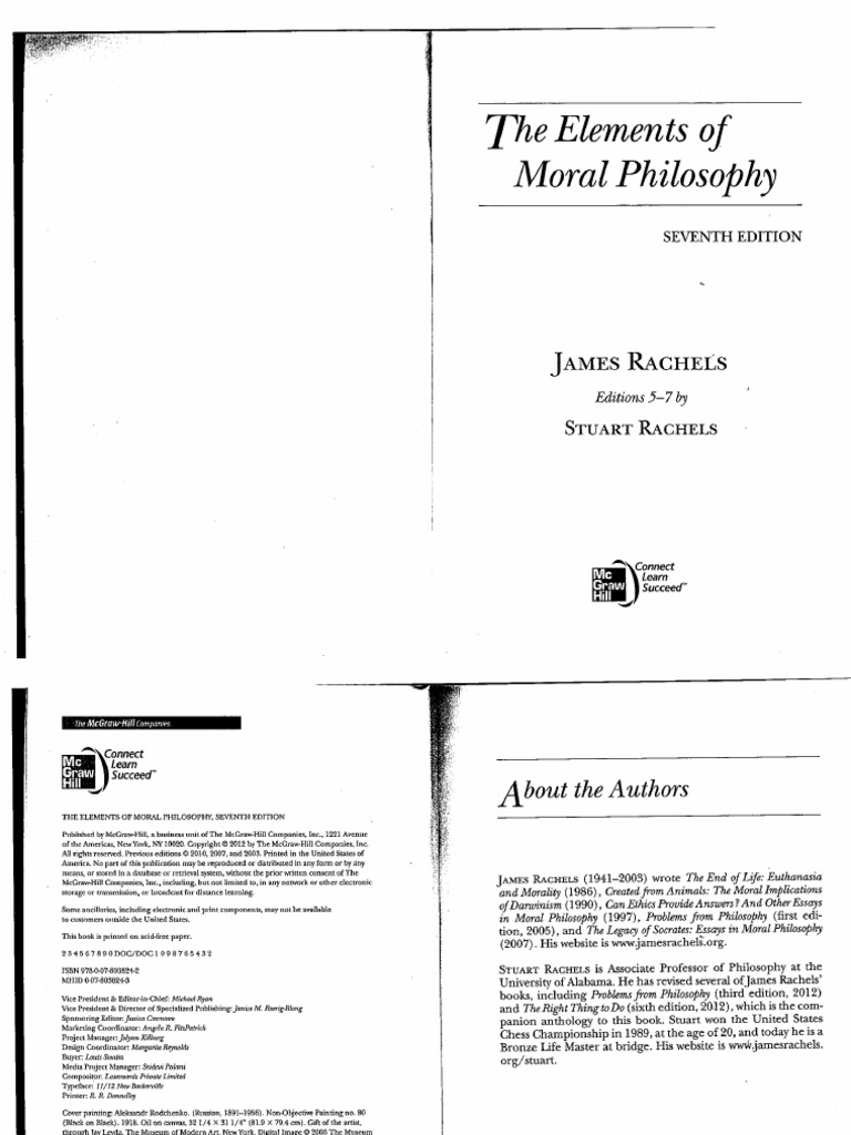 Rachels Elements of Moral Philosophy Chs 1 2 1 | PDF