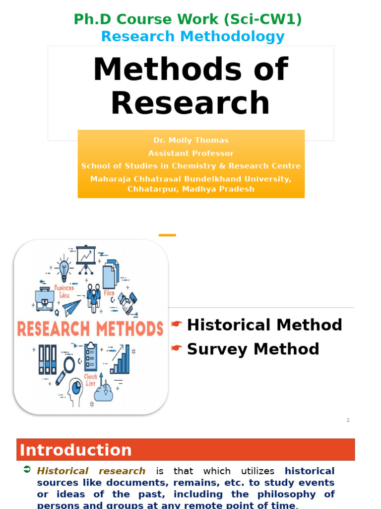 Methods of Research-Historical and Survey | PDF | Narrative | Data
