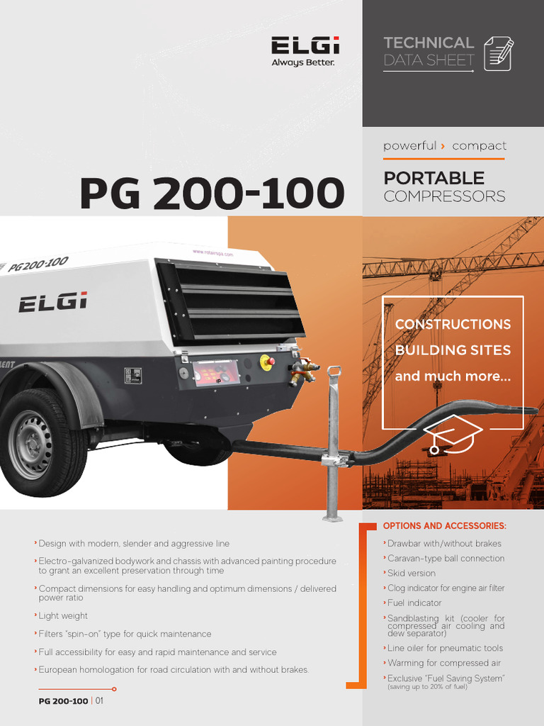 PG 200-100 (ELGi) | PDF | Engines | Vehicle Technology