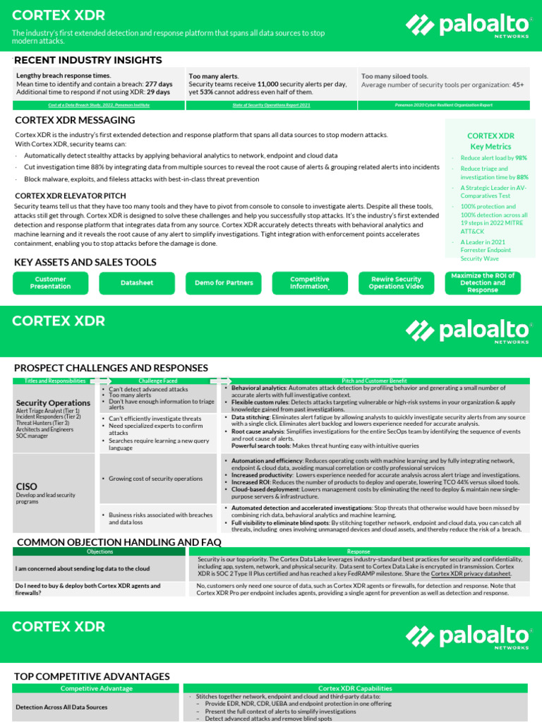 cortex-xdr-conversation-guide | PDF | Security | Computer Security