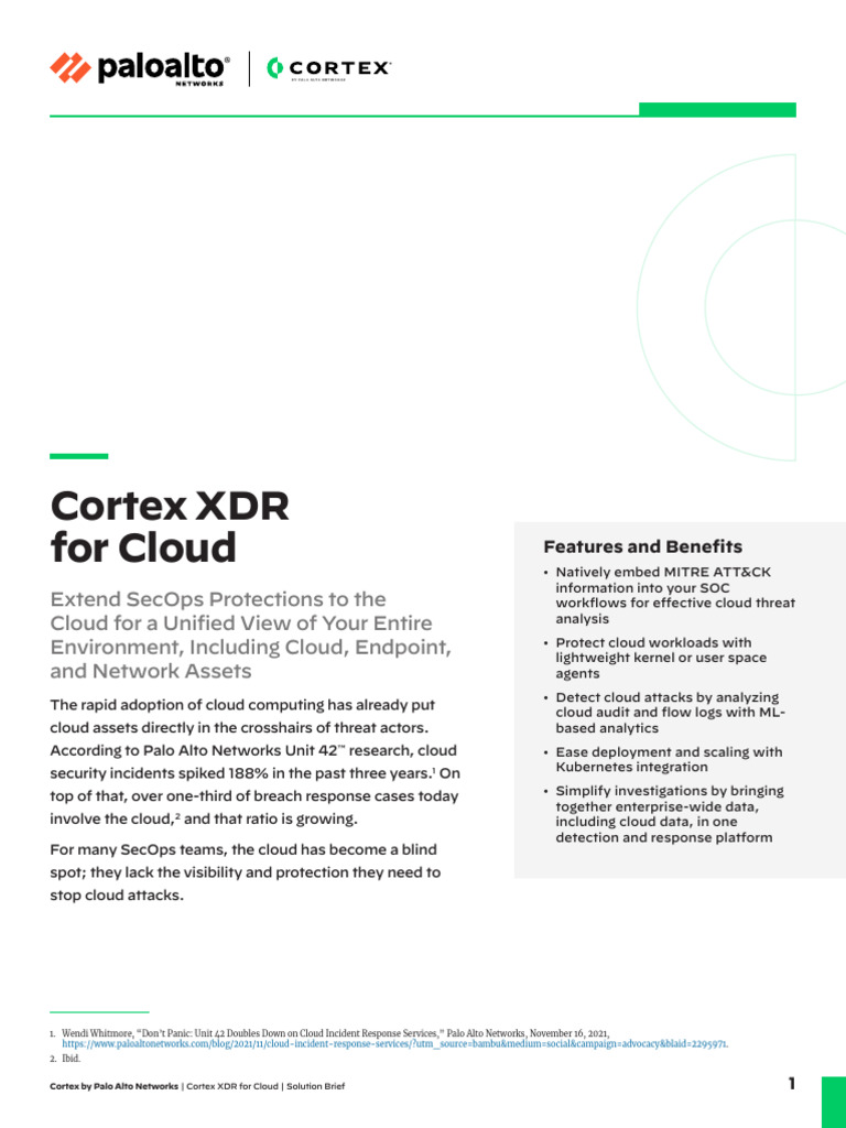 Cortex Xdr For Cloud Pdf Cloud Computing Ransomware