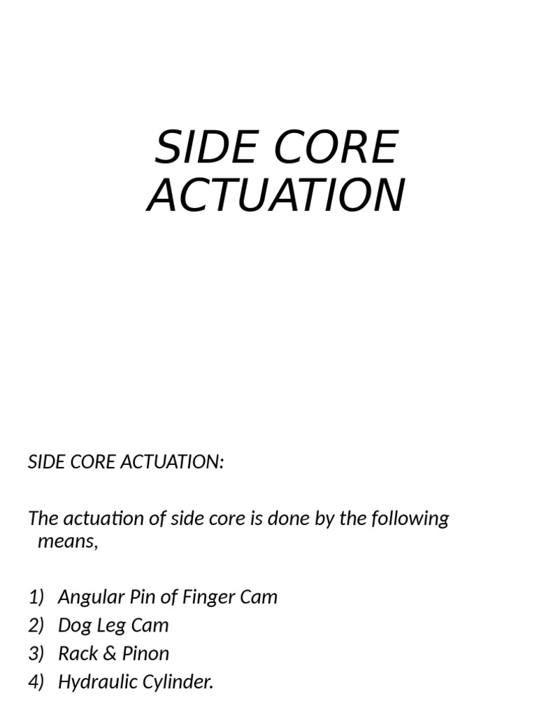 09 Side Core | PDF | Angle | Actuator