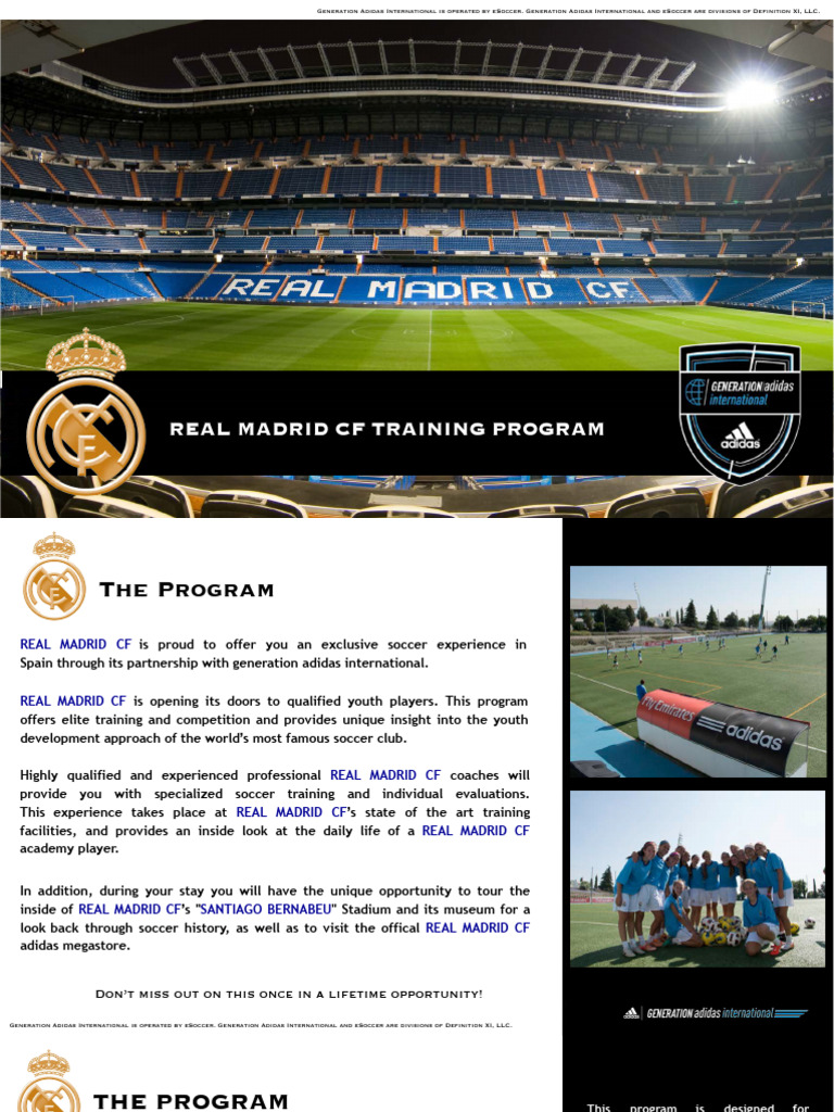 Gai Real Madrid Training Program | PDF | Madrid