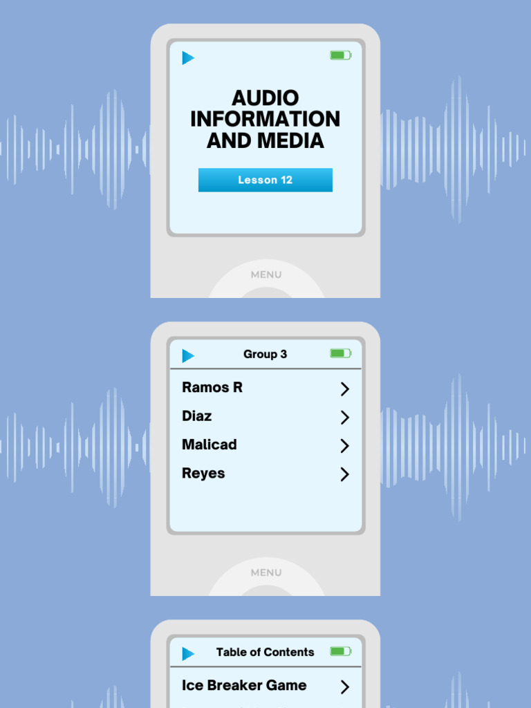 Audio Information and Media Lesson | PDF | Digital Audio | Computer ...