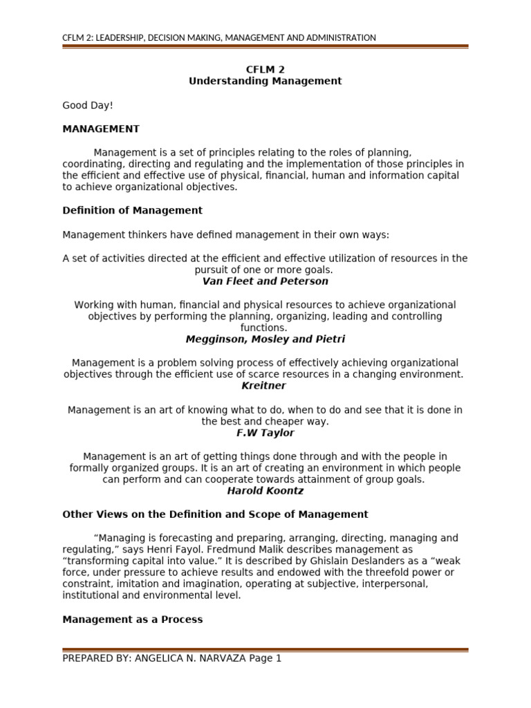 MIDTERM-CFLM | PDF | Leadership | Motivational