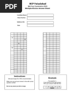 Zipgrade 100 Item Answer Sheet | PDF
