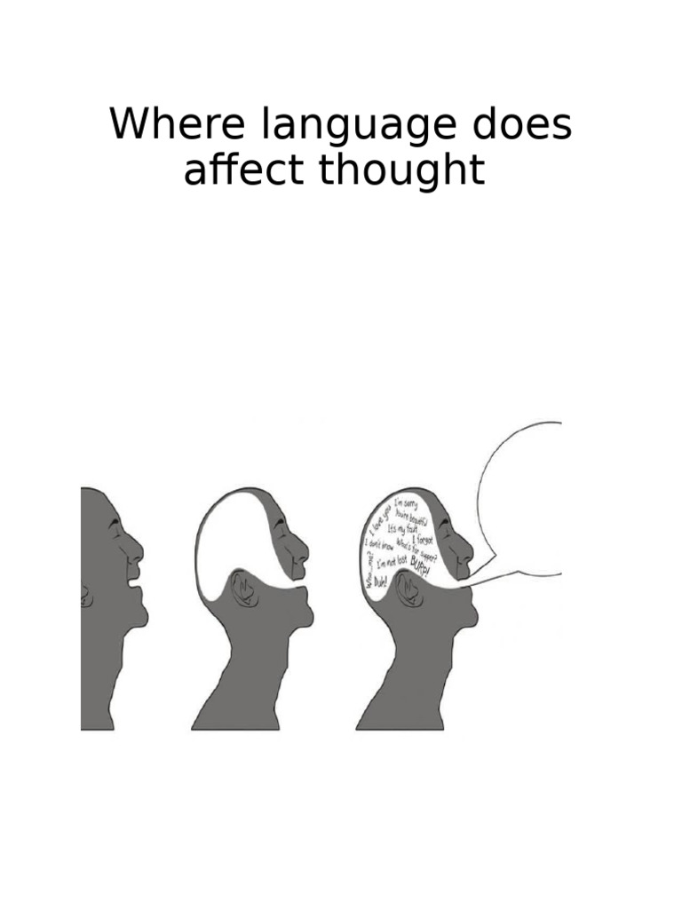 Where Language Does Affect Thought | PDF