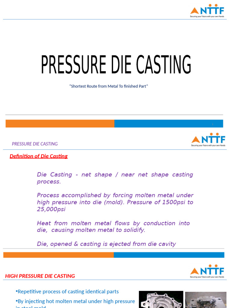 Pressure Die Casting | PDF | Physical Sciences | Business Process