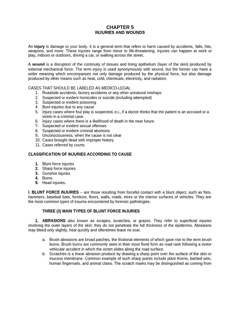 Chapter 5 | PDF | Burn | Self Harm