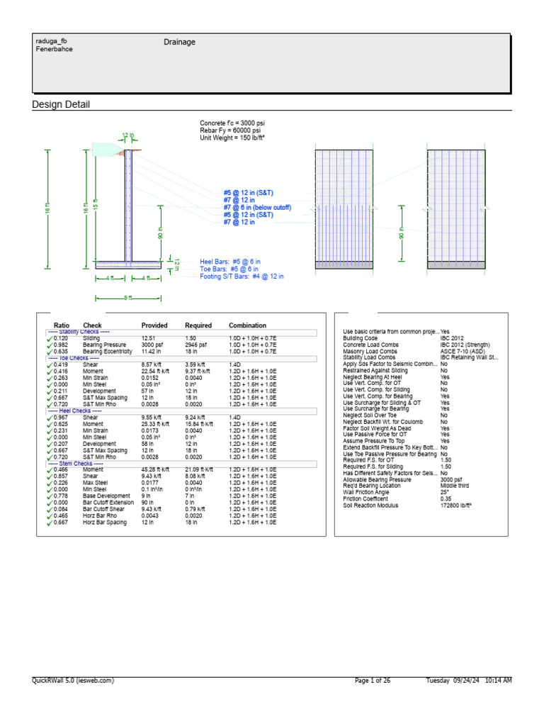 Drainage- QuickRWall | PDF | Force | Mechanical Engineering