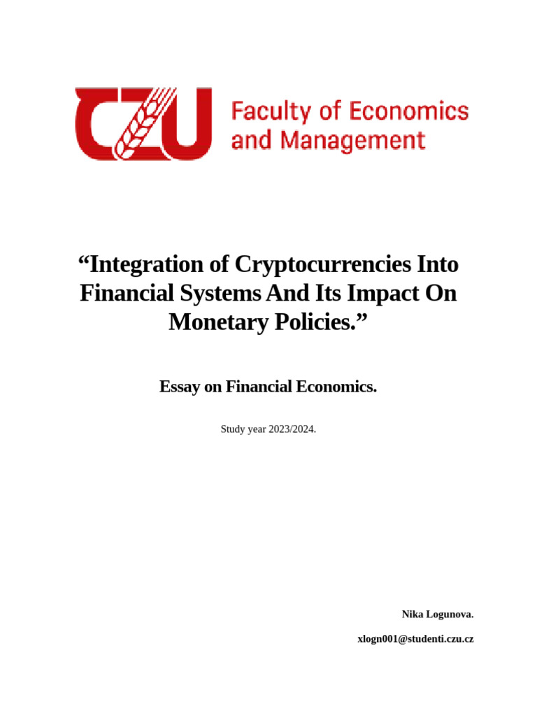 How Cryptocurrencies Affect Monetary Policies | PDF | Cryptocurrency ...