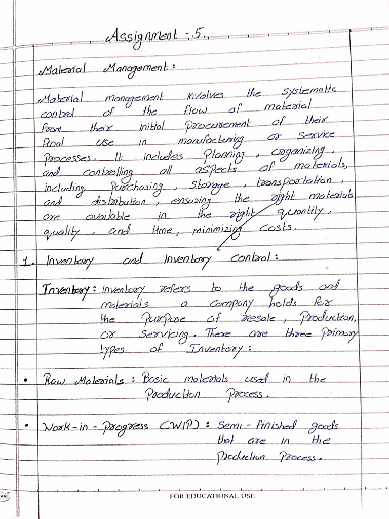 CMA Assignment 5. Aariz Virani | PDF