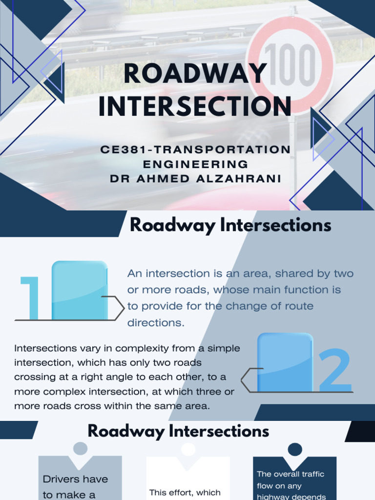 6- Roadway Intersection | PDF | Interchange (Road) | Intersection (Road)