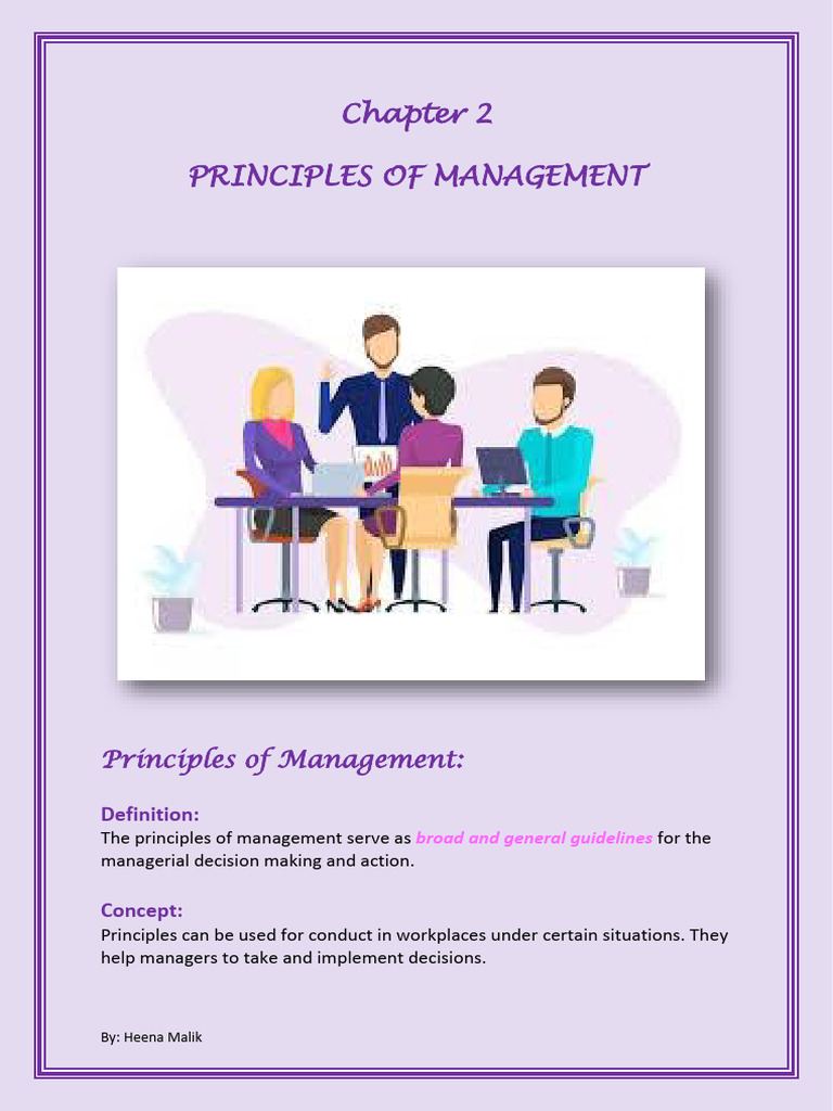 Chapter 02 Principles of Manageent | PDF | Business