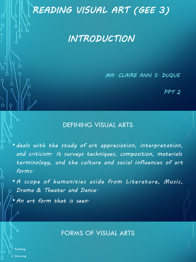 2 Updated Intro To Reading Visual Arts | PDF | Composition (Visual Arts ...