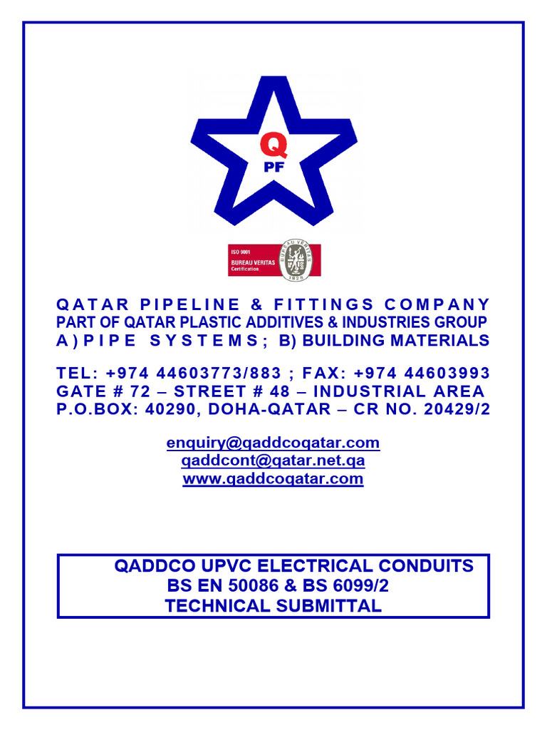 Upvc Electrical Conduits | PDF | Pipe (Fluid Conveyance) | Polyvinyl ...