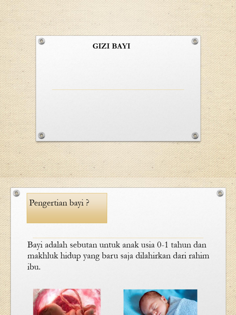 Pertumbuhan dan Perkembangan Bayi 0-1 Tahun | PDF