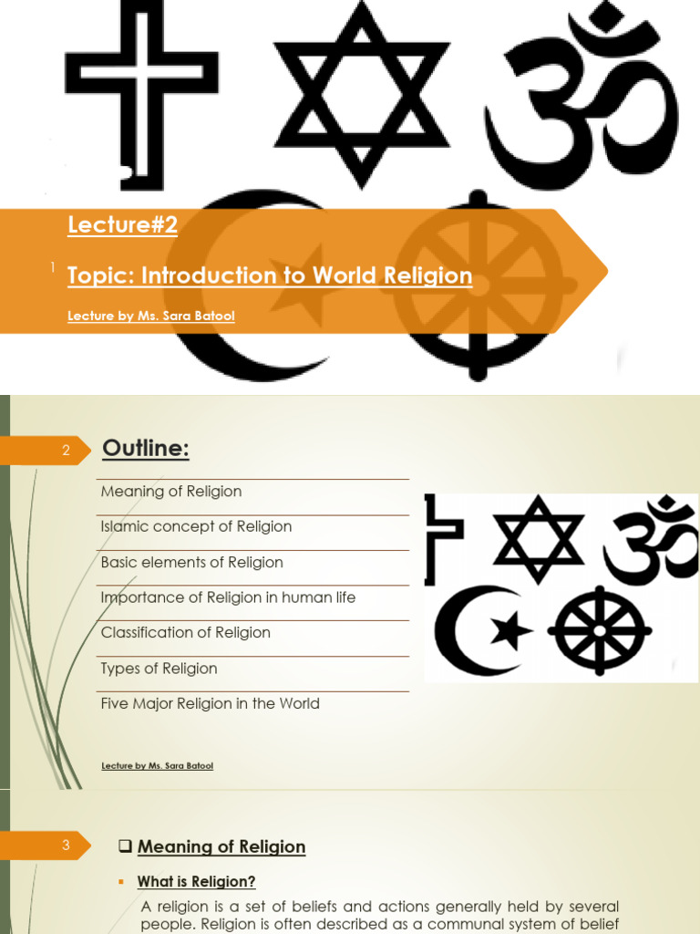 Intro to World Religion Lecture # 2-1 | PDF | Monotheism | God