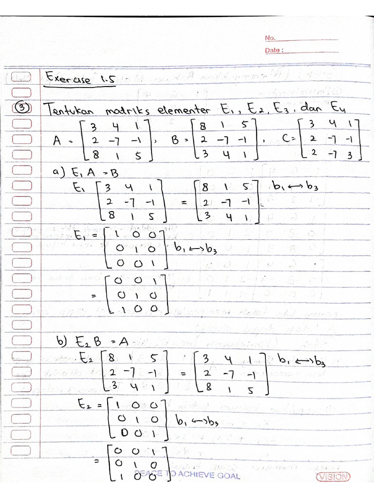 Exercise Set 1.5 | PDF