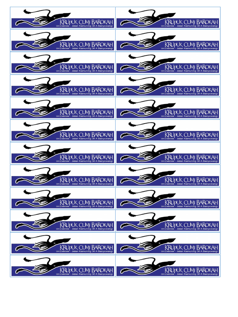 Label - cUMI-STIKER | PDF