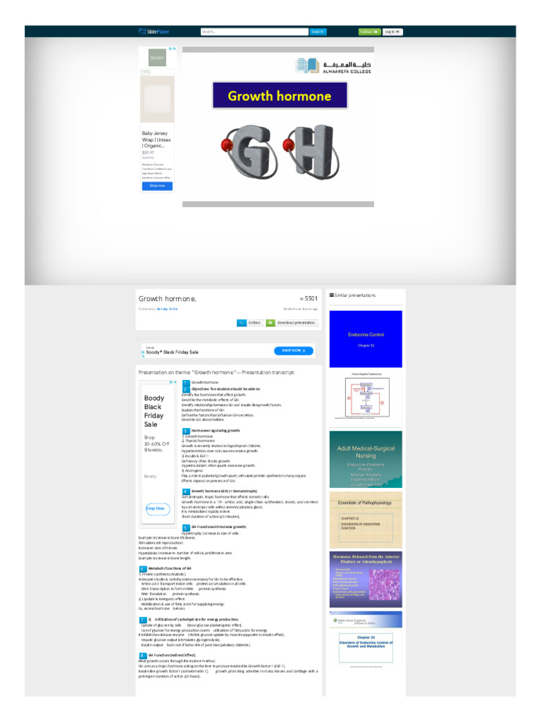Slideplayer Com Slide 10887894 | PDF | Growth Hormone | Insulin Like ...