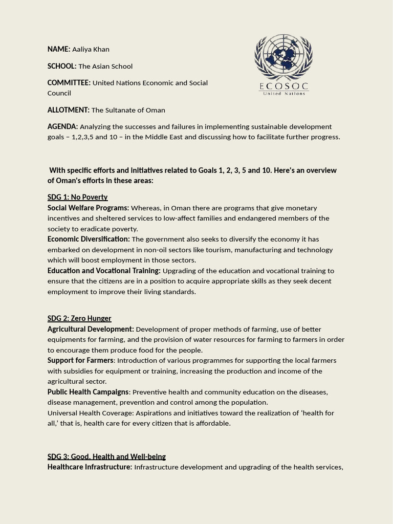 Ecosoc Mun | PDF | Economic Inequality | Discrimination & Race Relations