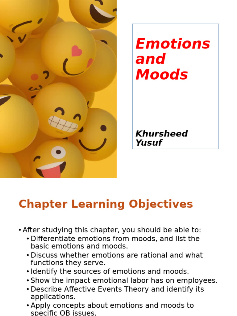 Emotions and Moods | PDF | Emotions | Mental Health