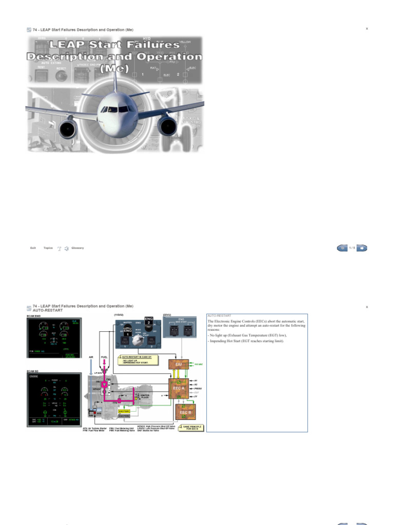 74 - LEAP Start Failures Description and Operation (Me) | PDF | Engines | Internal Combustion Engine