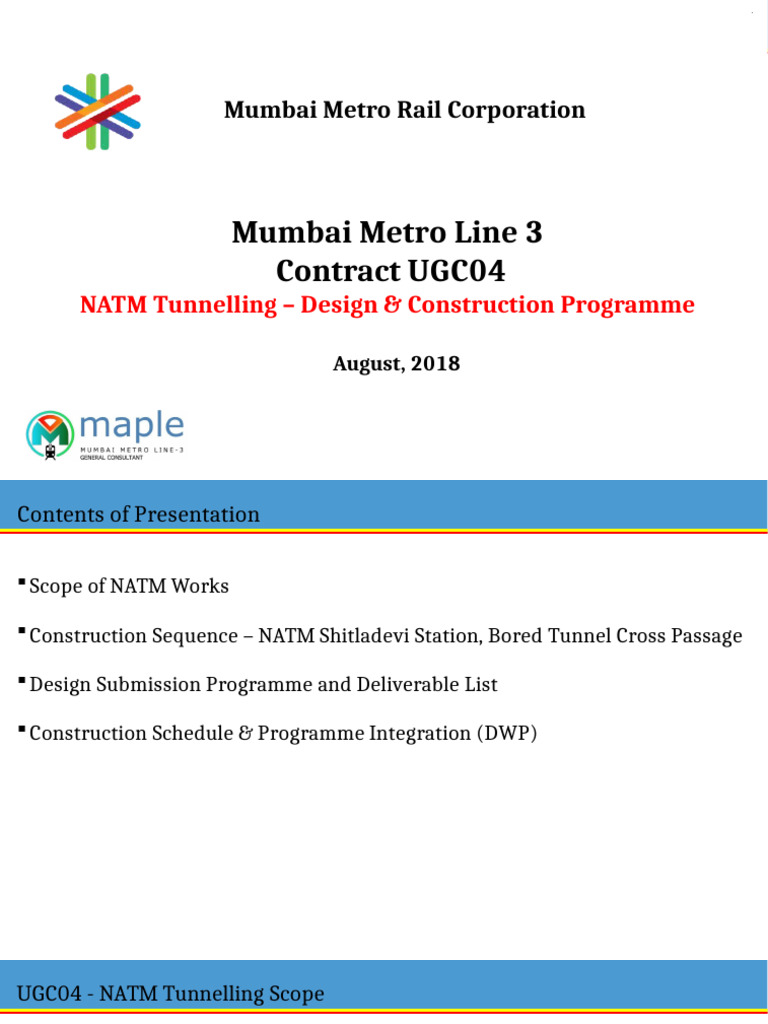23-08-2018 - UGC04 - NATM Design & Construction | PDF | Tunnel
