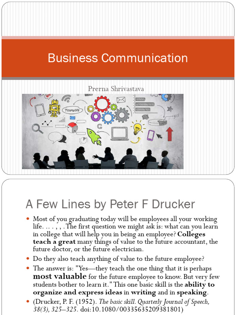 Importance of Communication in Business | PDF | Communication | Employment